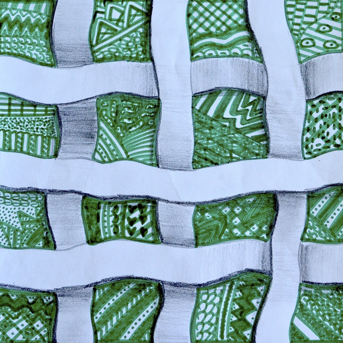 Intrecci di nastri e zentangle – Arte a Scuola