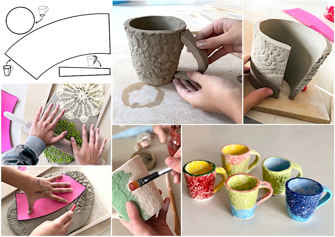 Ceramic Cup With Slab Technique Arte A Scuola