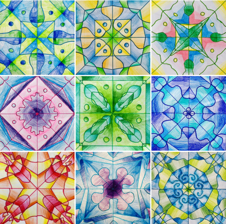 Disegni in simmetria radiale – Arte a Scuola