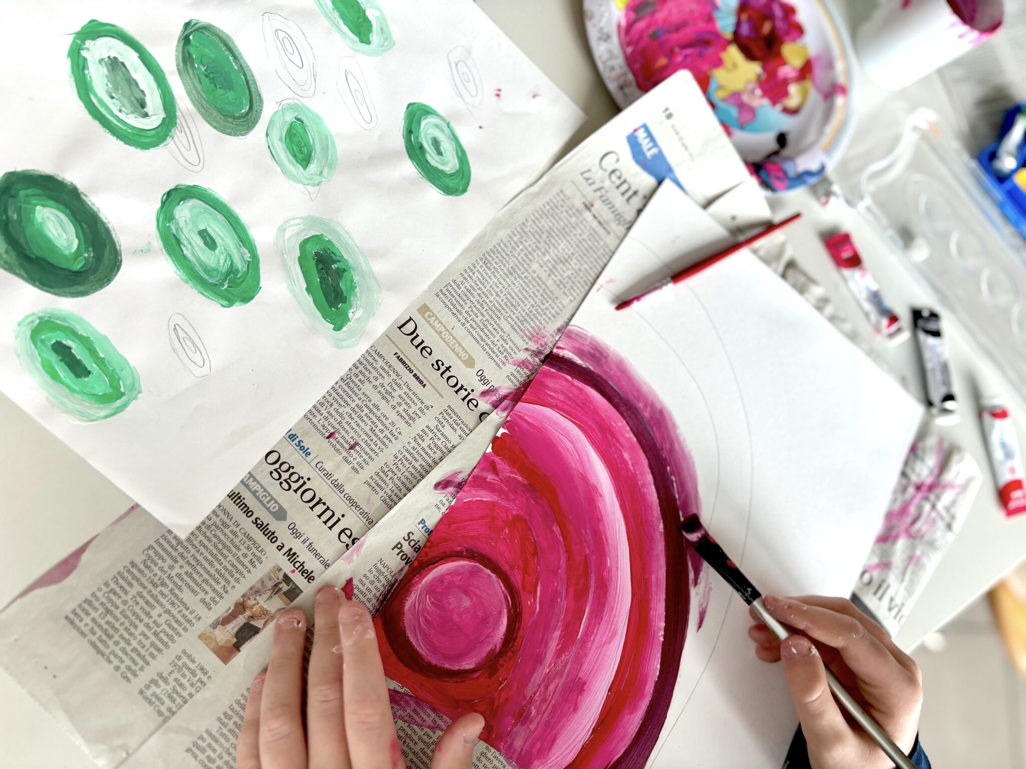 Campo di fiori a colori complementari – Arte a Scuola