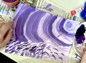 Campo di fiori a colori complementari – Arte a Scuola