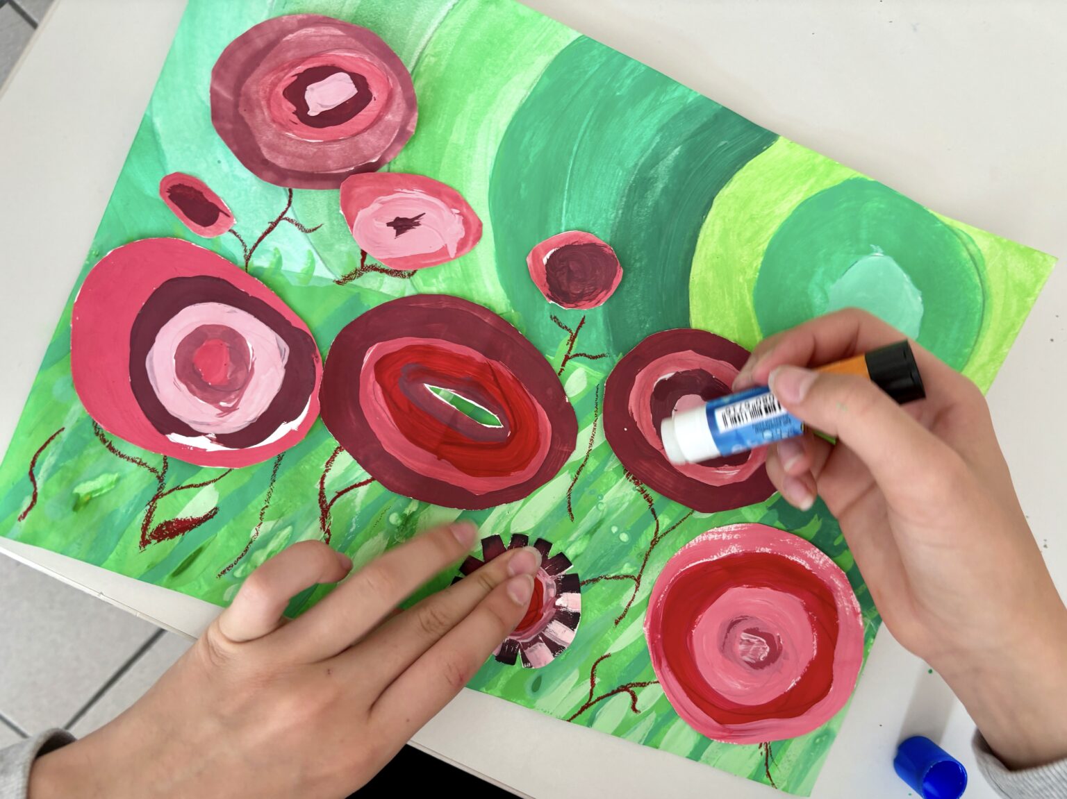 Campo di fiori a colori complementari – Arte a Scuola