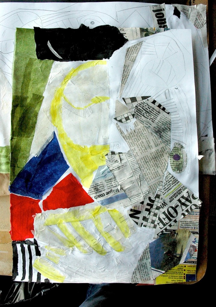 A portrait by Picasso made with collage – Arte a Scuola