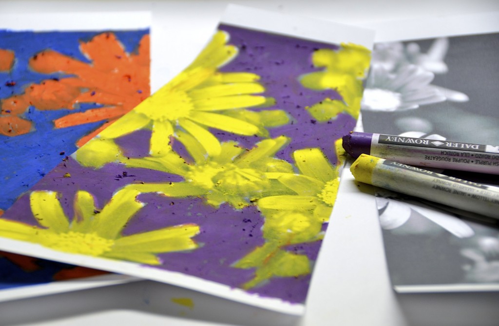 Flowers in complementary colors – Arte a Scuola