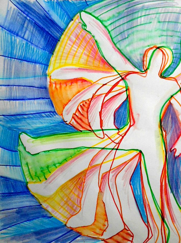 Moving figures inspired by Futurism – Arte a Scuola