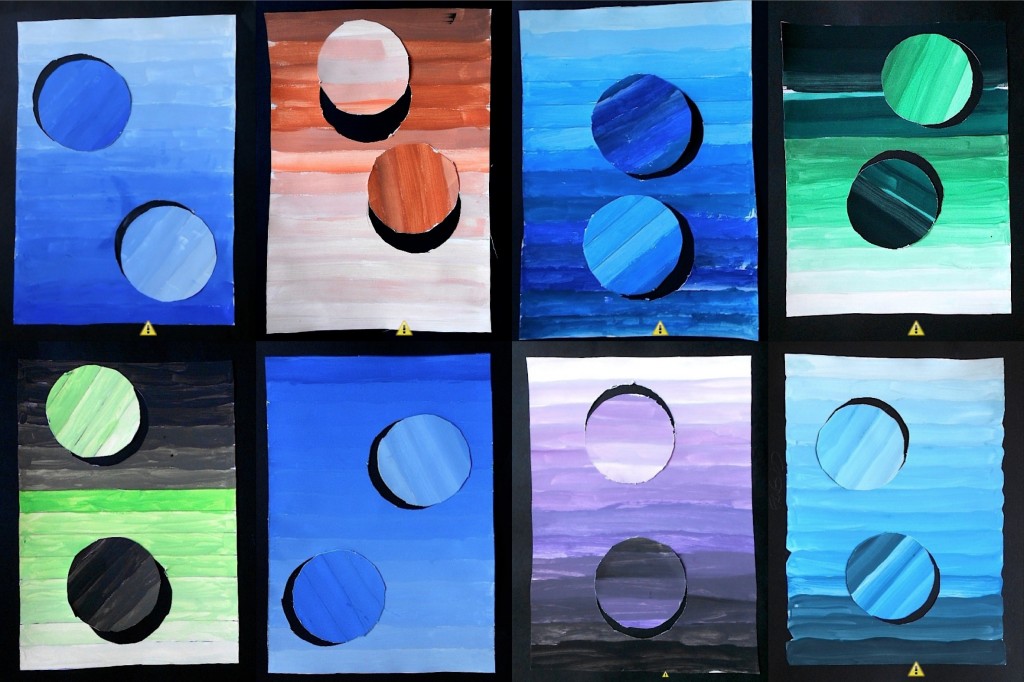Tonal gradation with circles – Arte a Scuola
