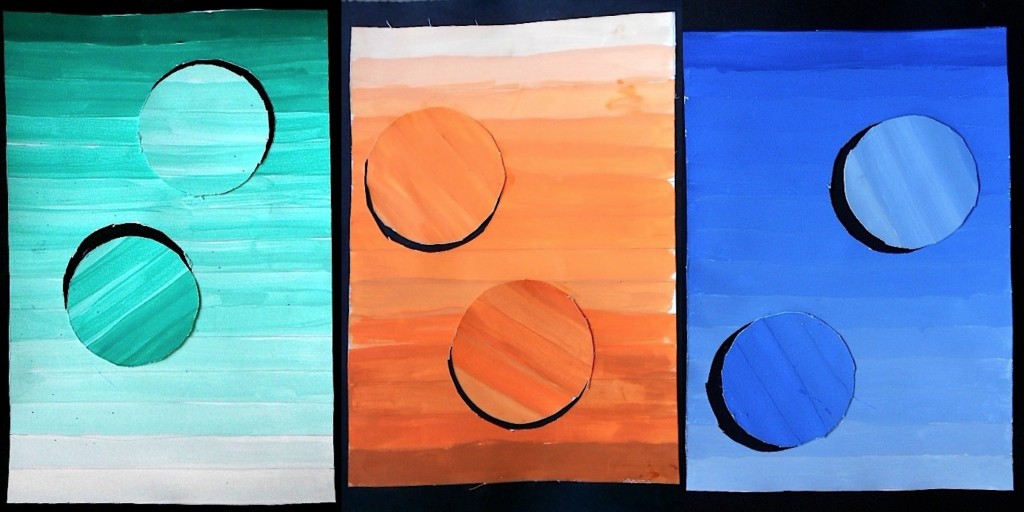 Tonal gradation with circles – Arte a Scuola