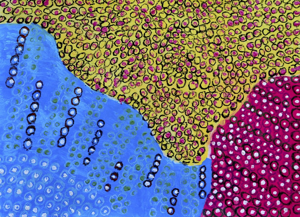 Pattern with radial drawings – Arte a Scuola