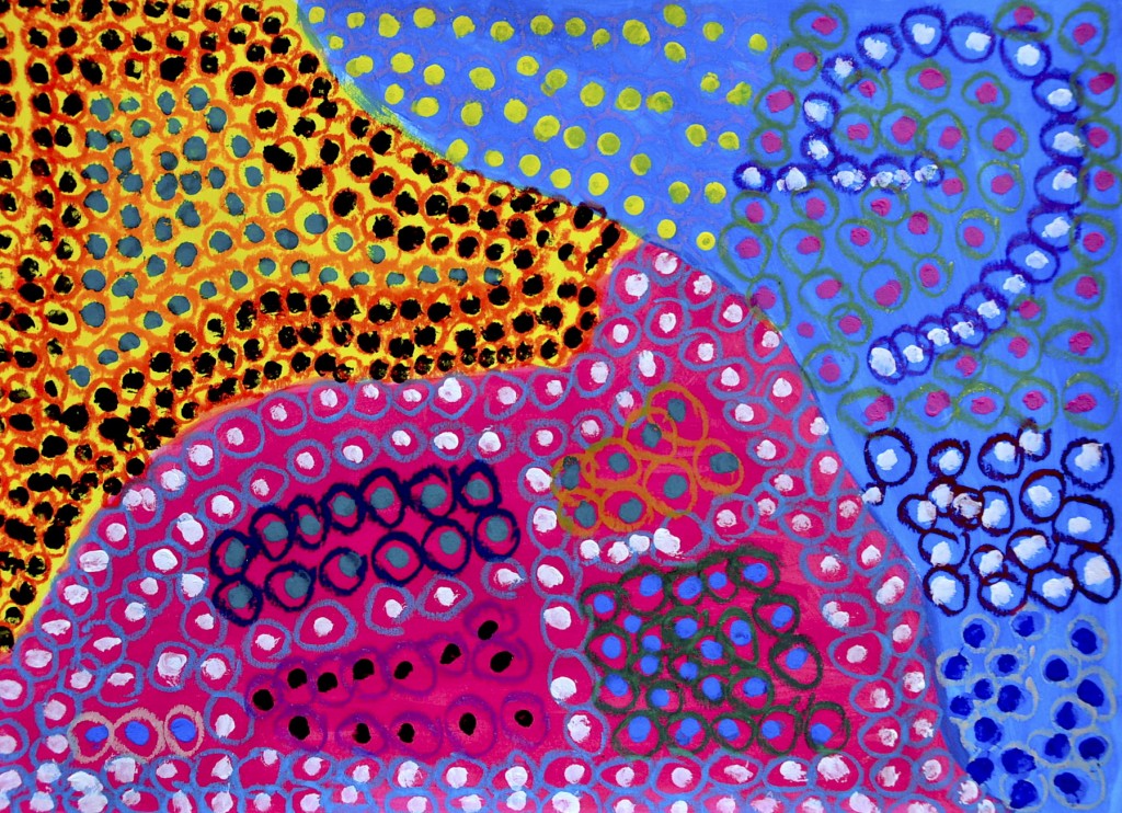 Pattern with radial drawings – Arte a Scuola