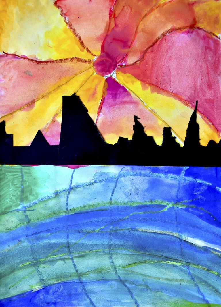 Warm & cool watercolor: cities on the sea – Arte a Scuola
