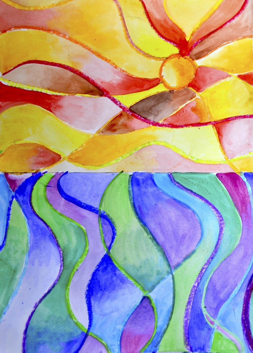 Warm & cool watercolor: cities on the sea – Arte a Scuola
