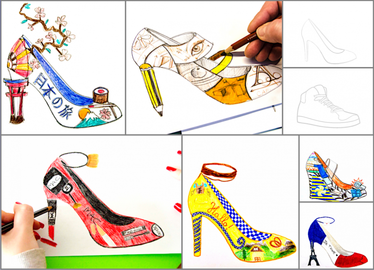 Shoe Design: 2 worksheets – Arte a Scuola