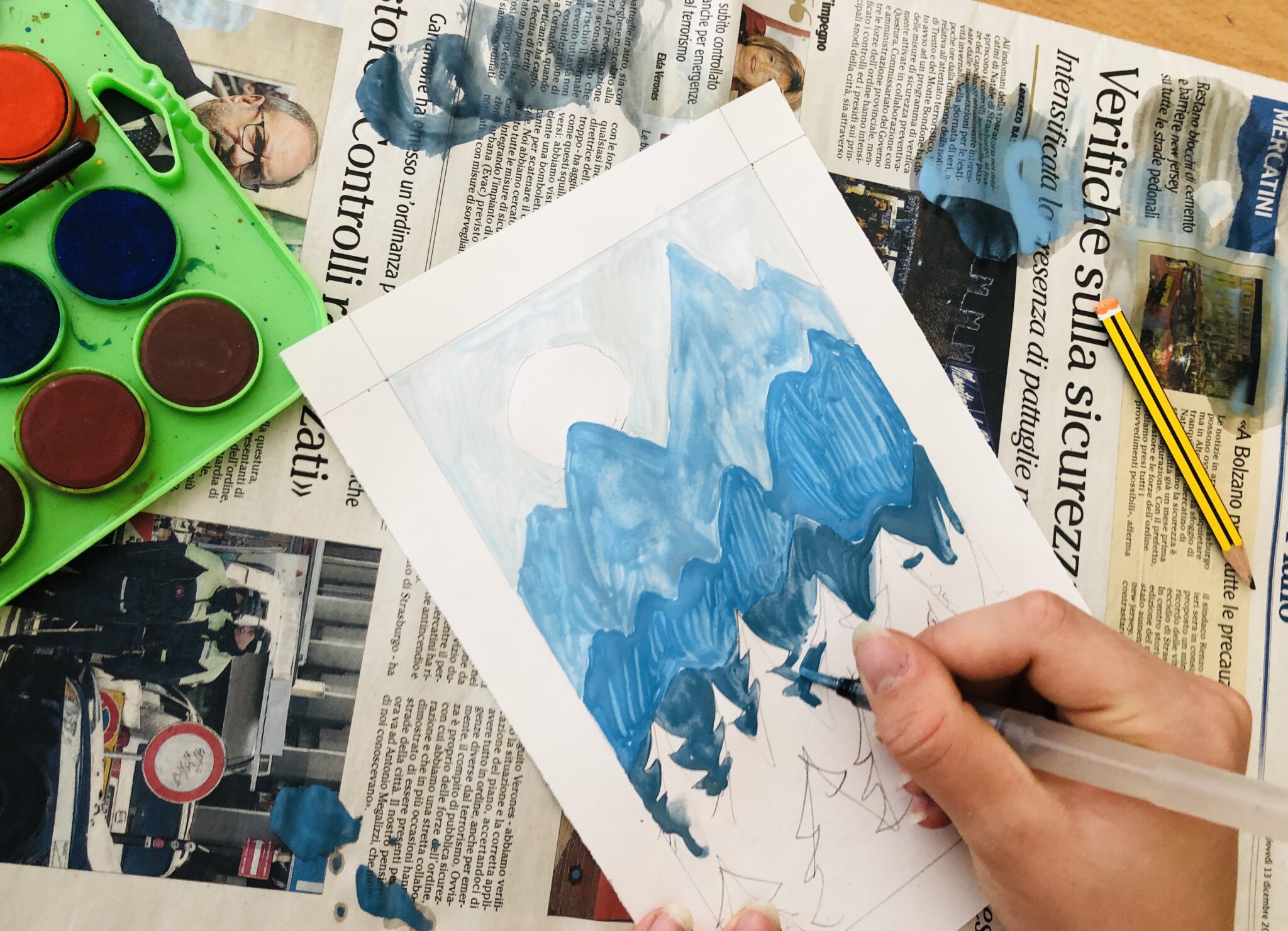 Small Value Scale Landscapes with video tutorial – Arte a Scuola