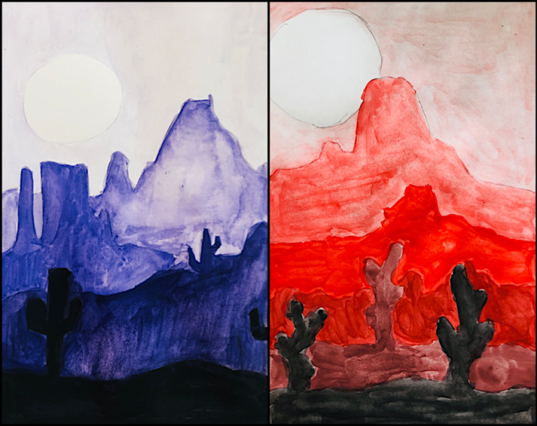 Small Value Scale Landscapes with video tutorial – Arte a Scuola