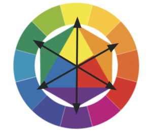 Flower field in complementary colors – Arte a Scuola